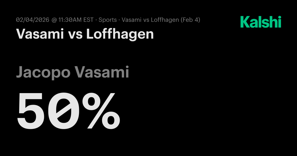 Vasami vs Loffhagen ATP Challenger Tenerife · Round Of 16 Odds ...
