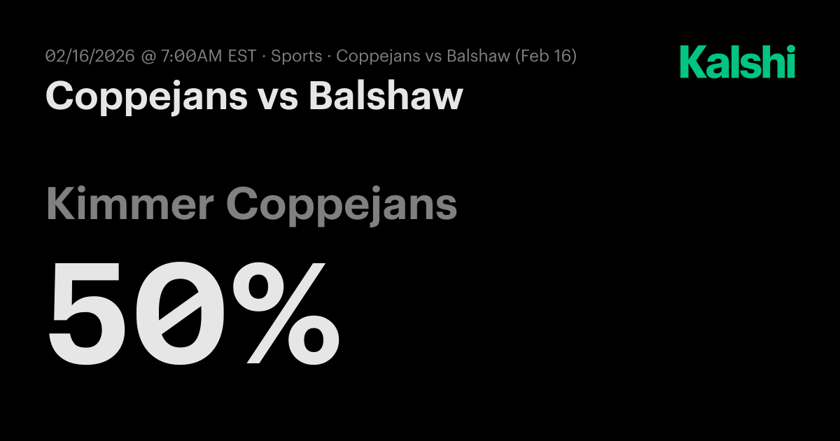 Coppejans vs Balshaw ATP Challenger Lille · Qualification Final Odds ...