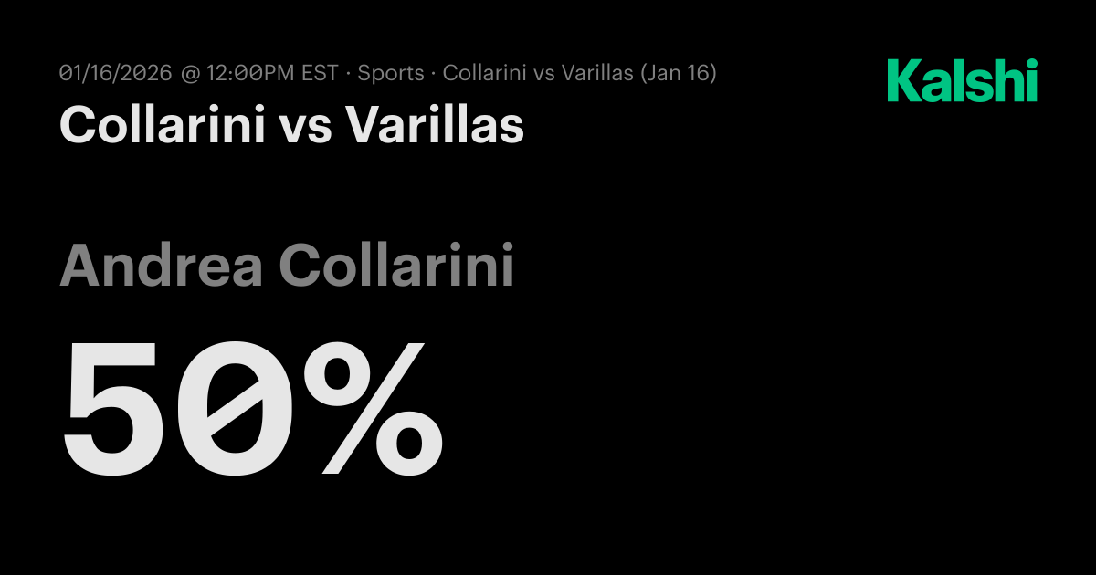 Collarini vs Varillas ATP Challenger Buenos Aires · Semifinal Odds ...
