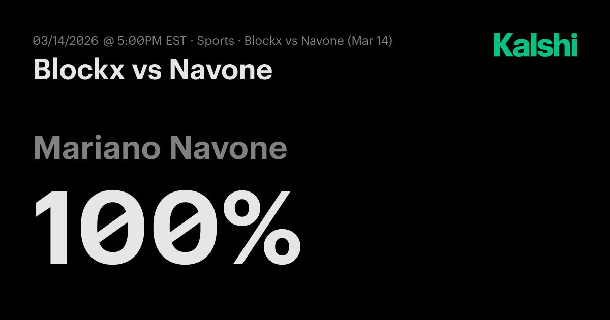 Blockx vs Navone ATP Challenger Cap Cana · Semifinal Odds & Predictions