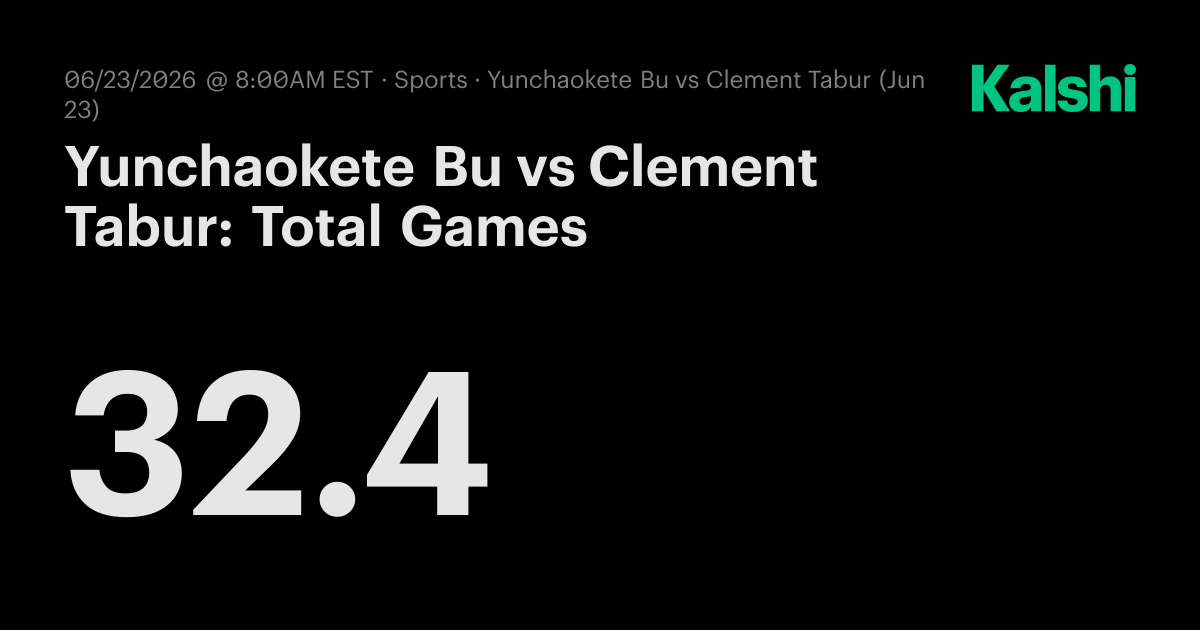 Yunchaokete Bu vs Clement Tabur: Total Games ATP Odds & Predictions