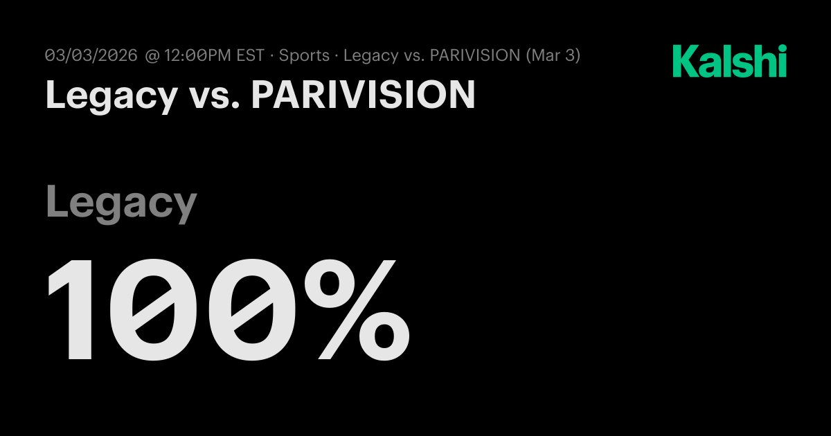 Legacy vs PARIVISION CS2 Odds & Predictions