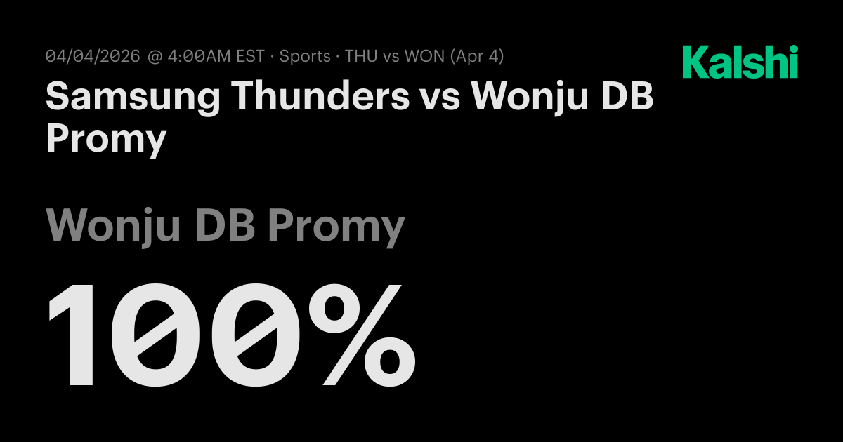 Samsung Thunders vs Wonju DB Promy South Korea KBL Odds & Predictions