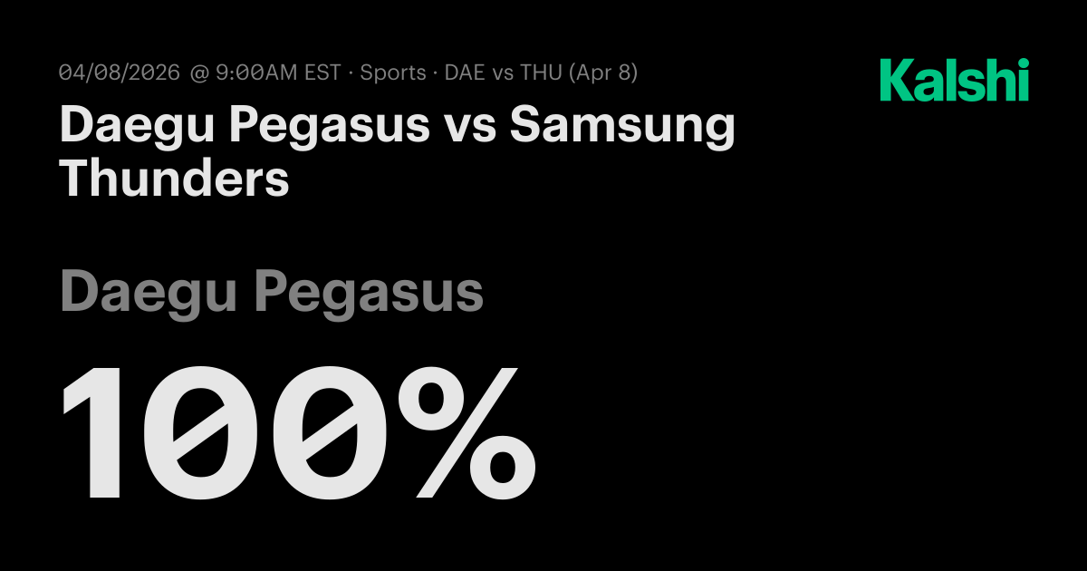 Daegu Pegasus vs Samsung Thunders South Korea KBL Odds & Predictions