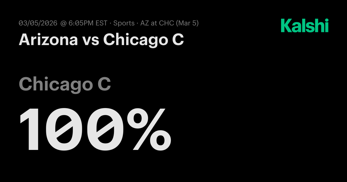 Arizona vs Chicago C Pro Baseball Odds & Predictions