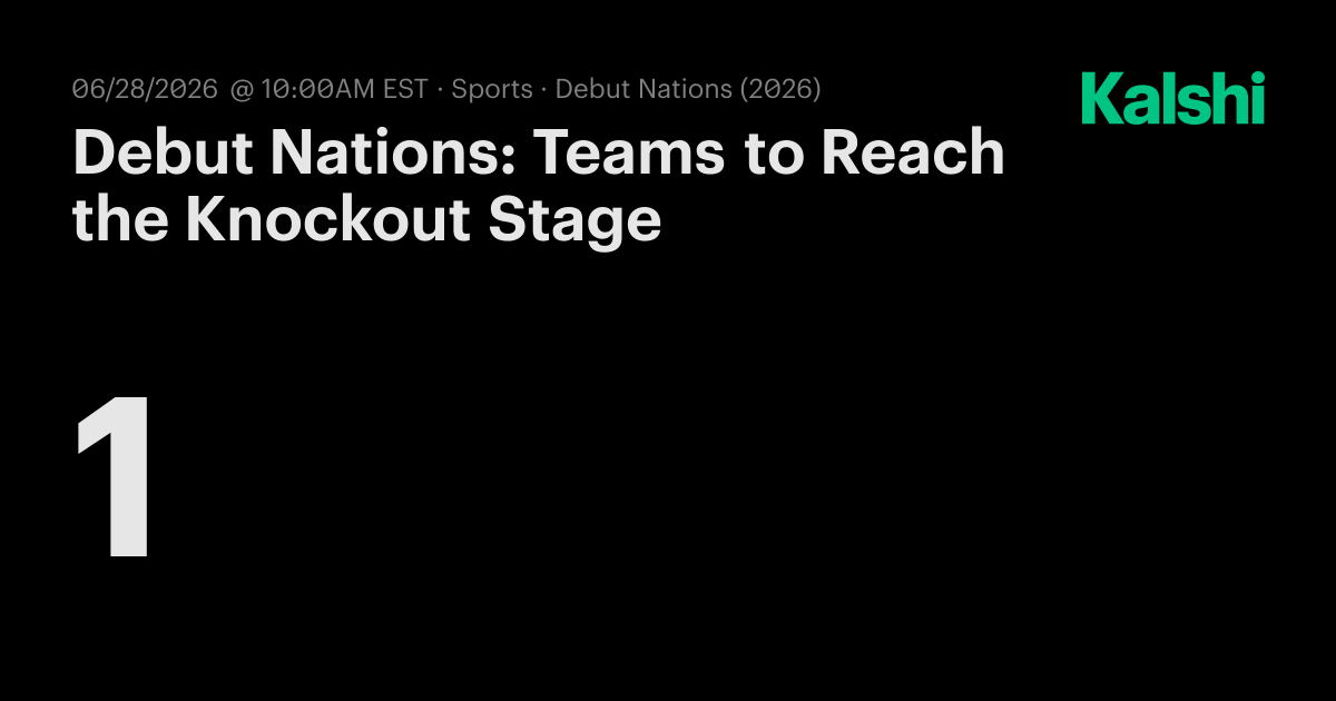 Debut Nations: Teams to Reach the Knockout Stage Odds & Predictions 2026
